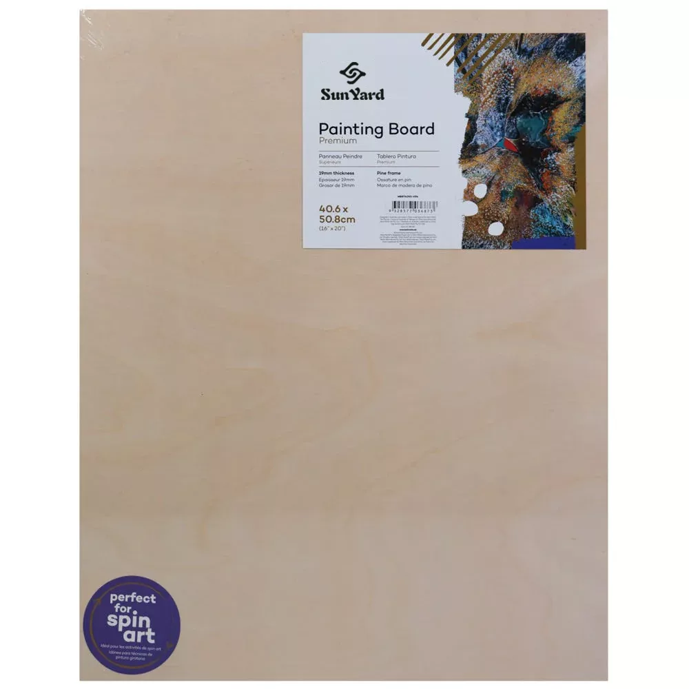 Eco-Friendly Rectangle Wooden Painting Board | Sustainable Artist Surface
