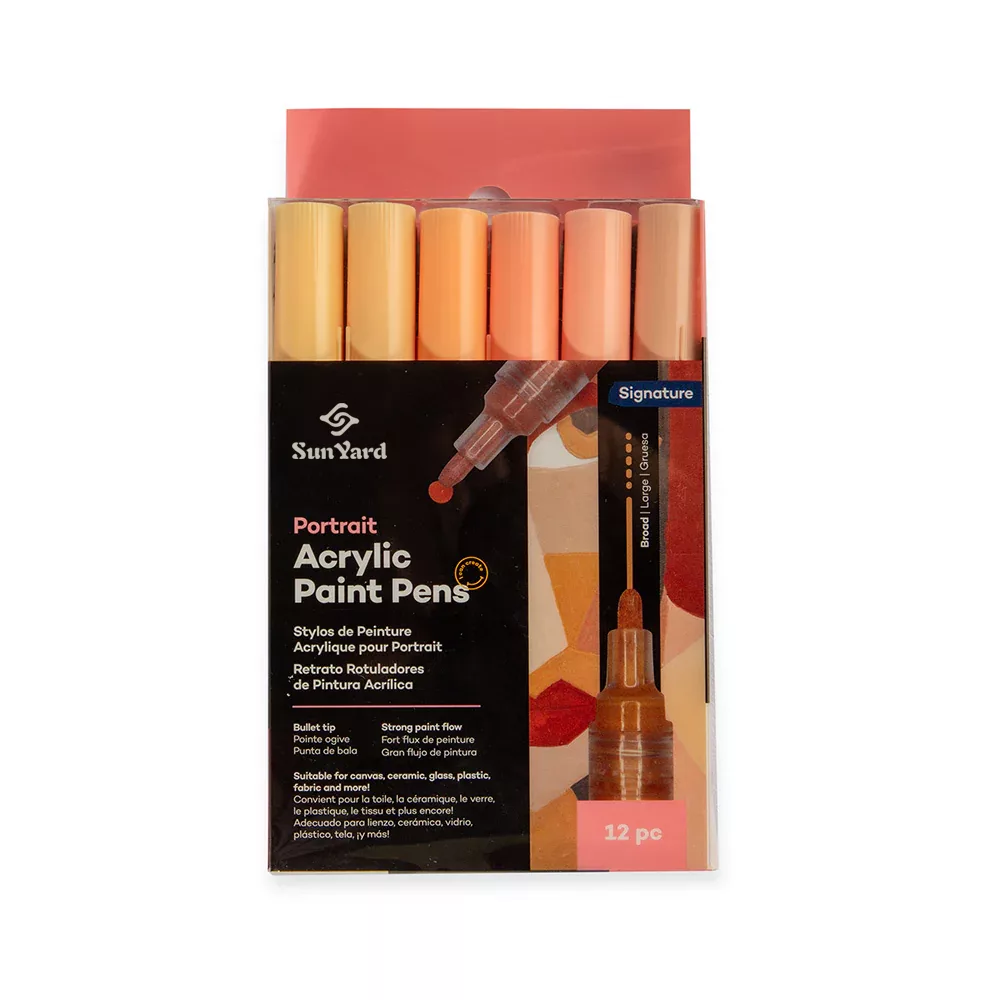 Acrylic Paint Pens in Case Broad – Professional Broad-Tip Paint Pens ...