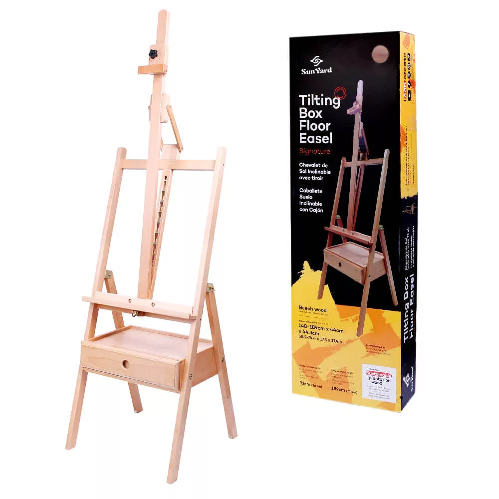 Tilting Box Signature Floor Easel – Adjustable & Sturdy | Sunyard Art ...